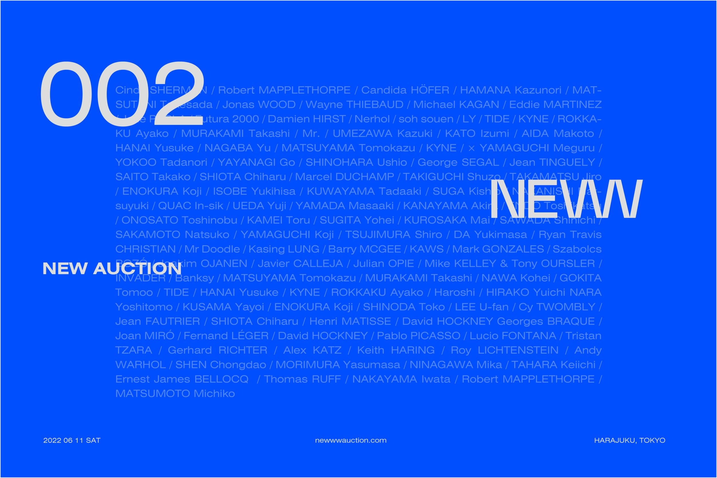 NEW AUCTIONが2度目となる公開オークション「NEW 002」を原宿で開催 - NewSphere | DIRECTION